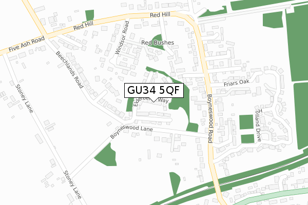 GU34 5QF maps, stats, and open data