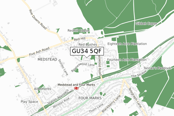 GU34 5QF maps, stats, and open data