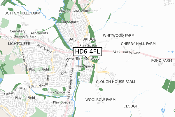 HD6 4FL maps, stats, and open data