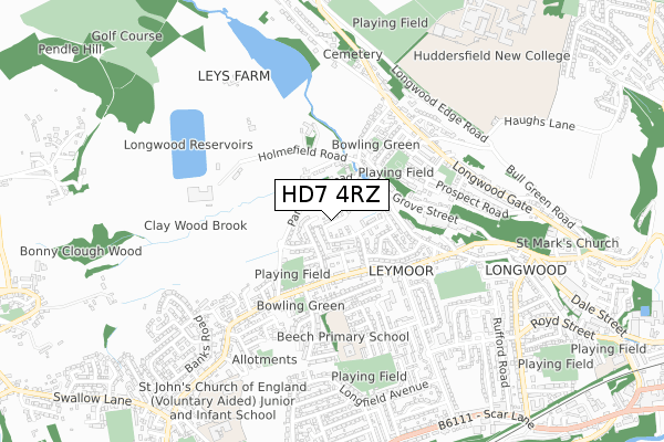 HD7 4RZ maps, stats, and open data