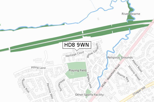 HD8 9WN maps, stats, and open data