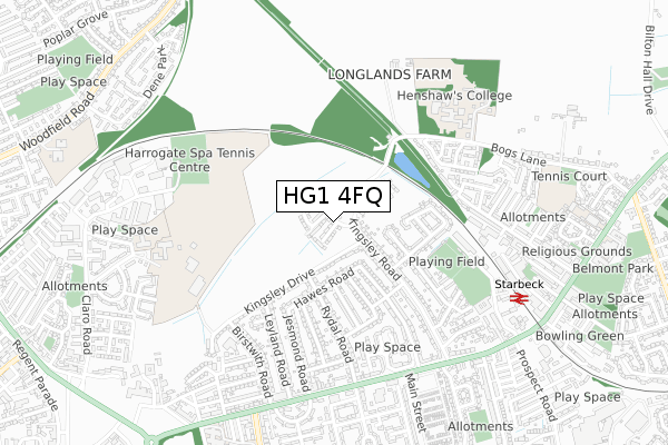 HG1 4FQ maps, stats, and open data