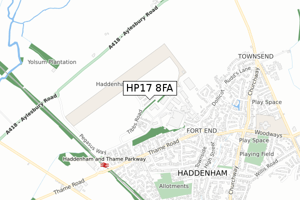 HP17 8FA maps, stats, and open data