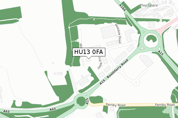 HU13 0FA maps, stats, and open data