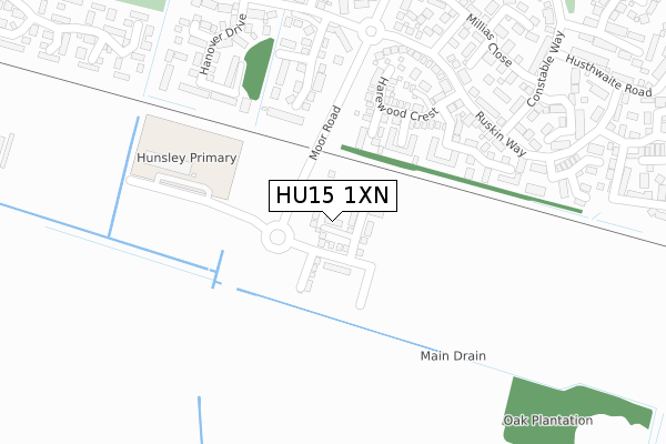 HU15 1XN maps, stats, and open data