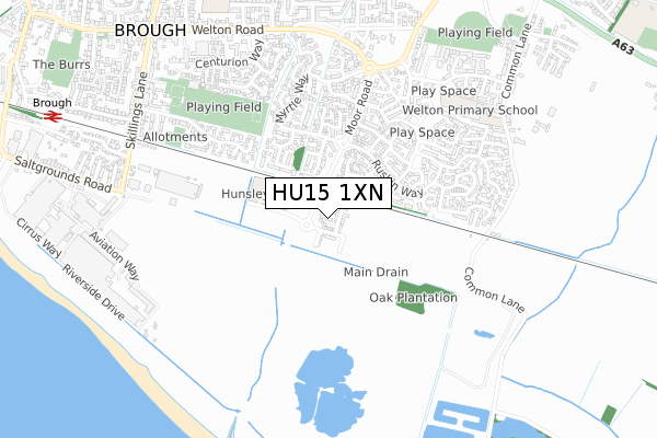 HU15 1XN maps, stats, and open data