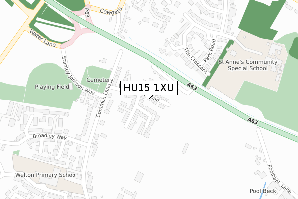 HU15 1XU maps, stats, and open data