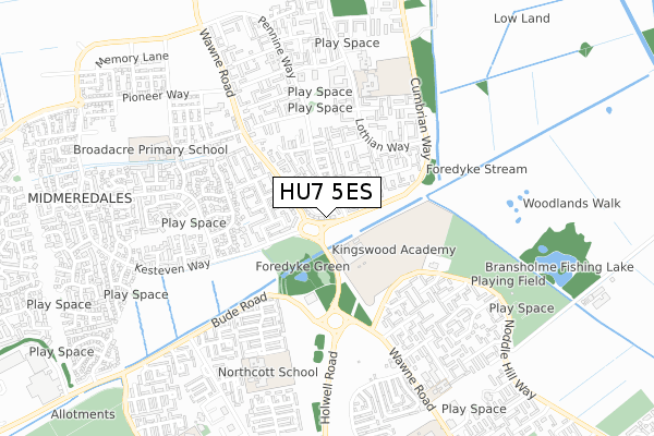 HU7 5ES maps, stats, and open data