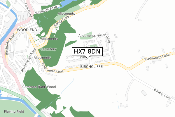 HX7 8DN maps, stats, and open data