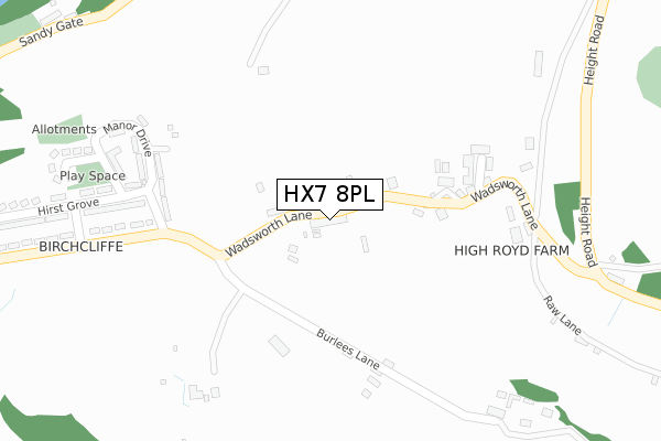 HX7 8PL maps, stats, and open data