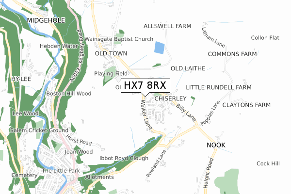 HX7 8RX maps, stats, and open data
