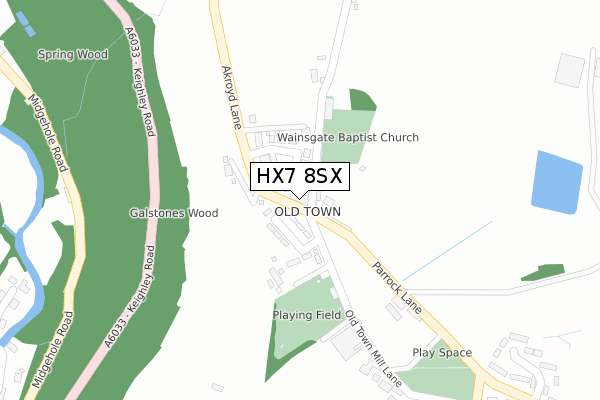 HX7 8SX maps, stats, and open data