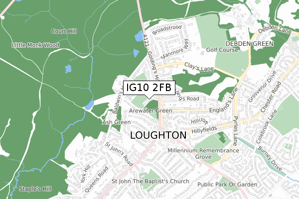 IG10 2FB maps, stats, and open data