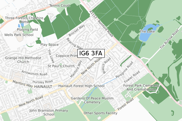 IG6 3FA maps, stats, and open data