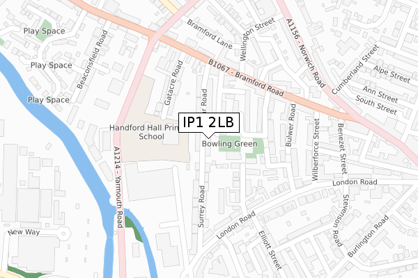 IP1 2LB maps, stats, and open data
