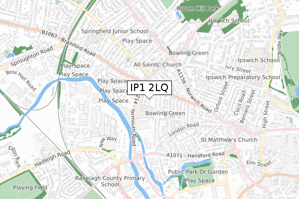 IP1 2LQ maps, stats, and open data