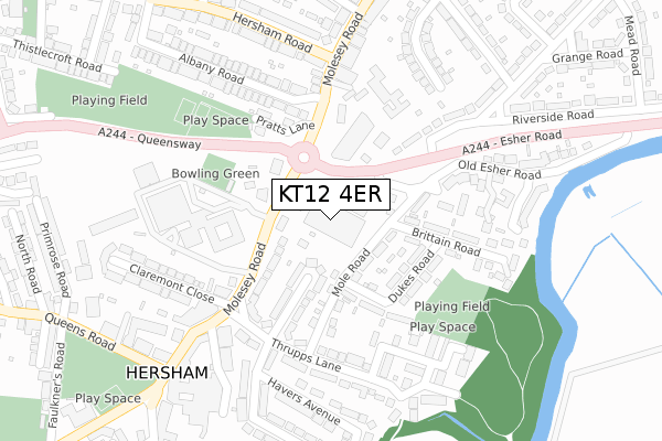 KT12 4ER maps, stats, and open data