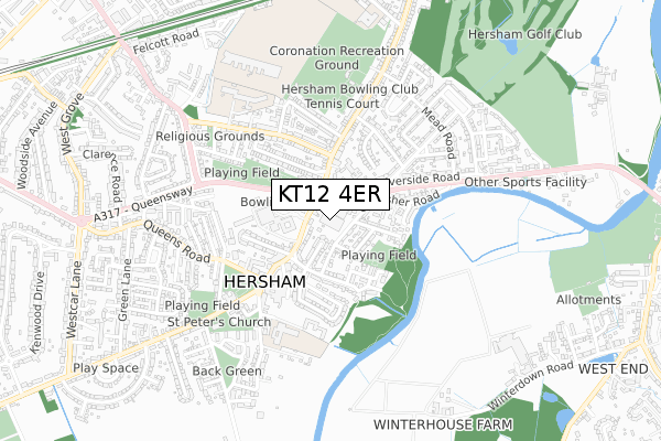 KT12 4ER maps, stats, and open data