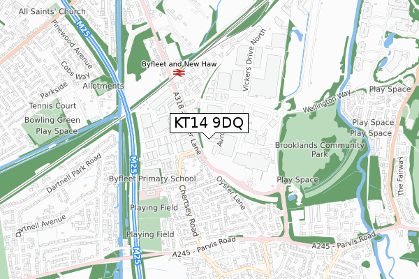 KT14 9DQ maps, stats, and open data