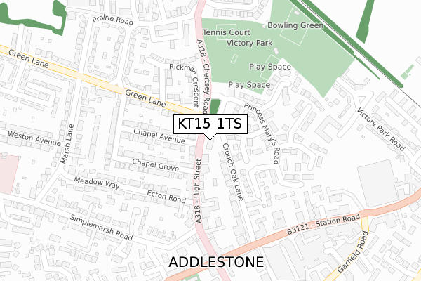 KT15 1TS maps, stats, and open data