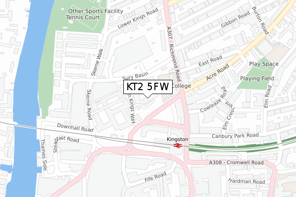 KT2 5FW maps, stats, and open data