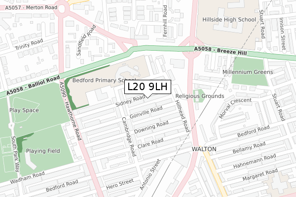 L20 9LH maps, stats, and open data