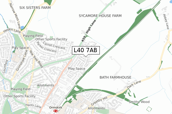 L40 7AB maps, stats, and open data