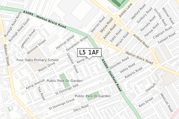 L5 1AF maps, stats, and open data