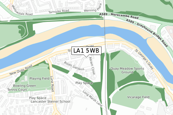 LA1 5WB maps, stats, and open data