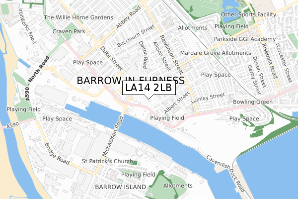 LA14 2LB maps, stats, and open data