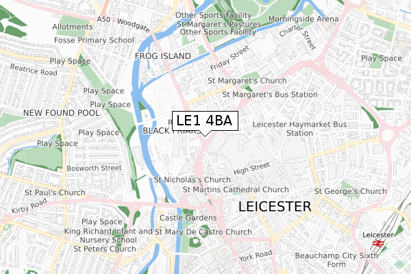 LE1 4BA maps, stats, and open data