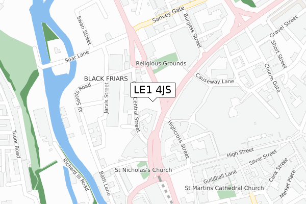 LE1 4JS maps, stats, and open data