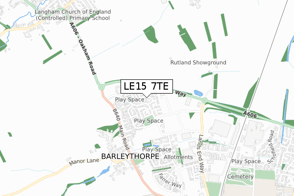 LE15 7TE maps, stats, and open data