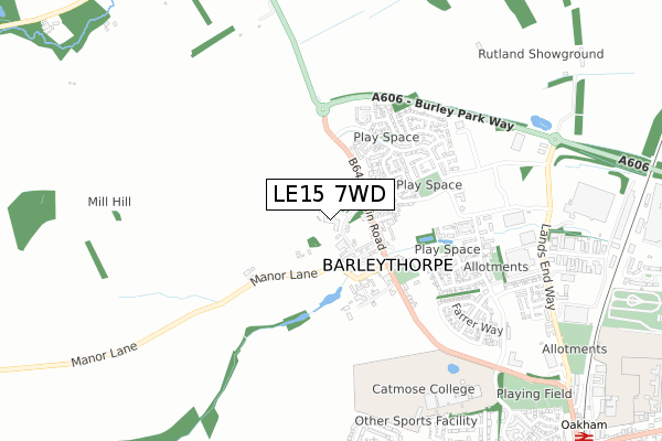 LE15 7WD maps, stats, and open data