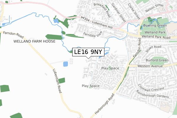 LE16 9NY maps, stats, and open data