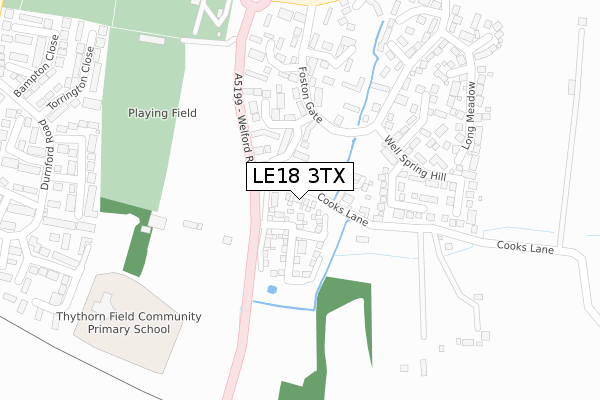 LE18 3TX maps, stats, and open data