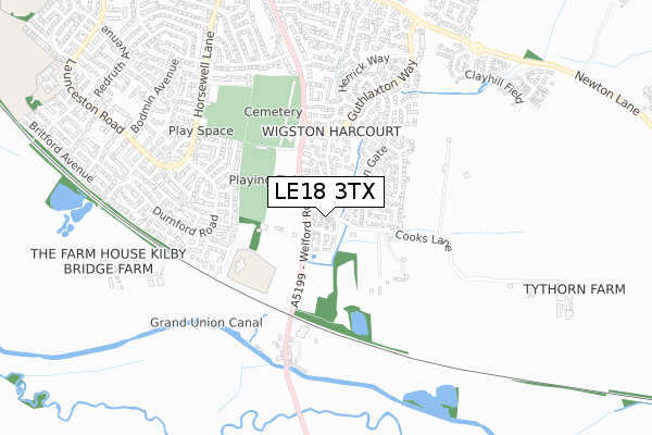 LE18 3TX maps, stats, and open data