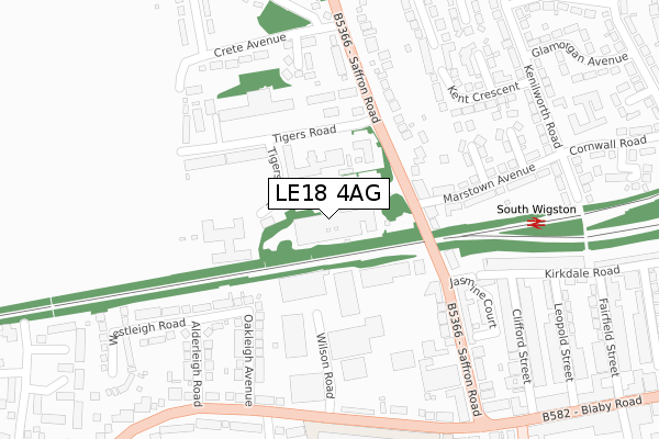 LE18 4AG maps, stats, and open data