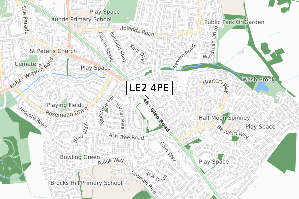 LE2 4PE maps, stats, and open data