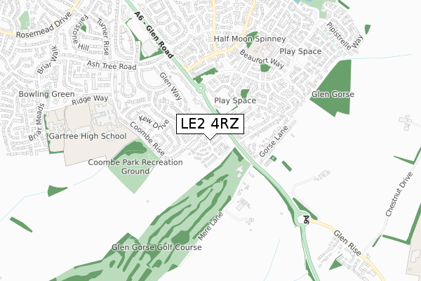 LE2 4RZ maps, stats, and open data