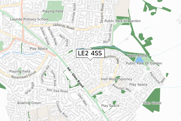LE2 4SS maps, stats, and open data