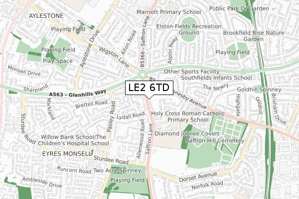 LE2 6TD maps, stats, and open data