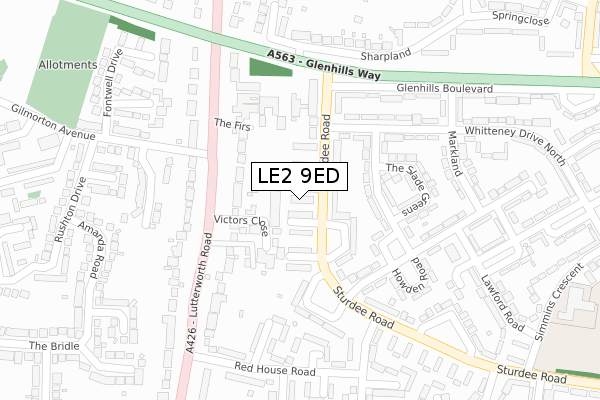 LE2 9ED maps, stats, and open data