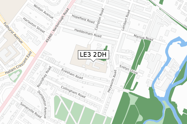 LE3 2DH maps, stats, and open data