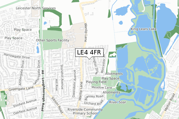 LE4 4FR maps, stats, and open data