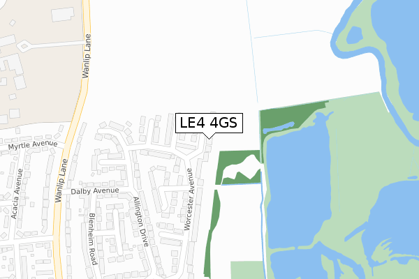 LE4 4GS maps, stats, and open data