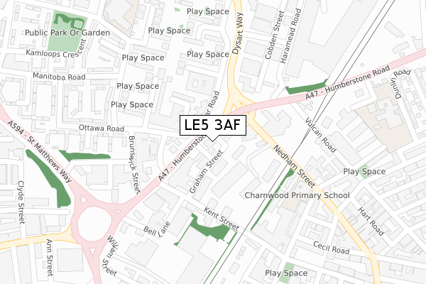 LE5 3AF maps, stats, and open data