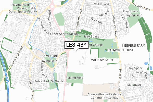 LE8 4BY maps, stats, and open data