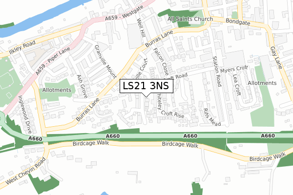 LS21 3NS maps, stats, and open data