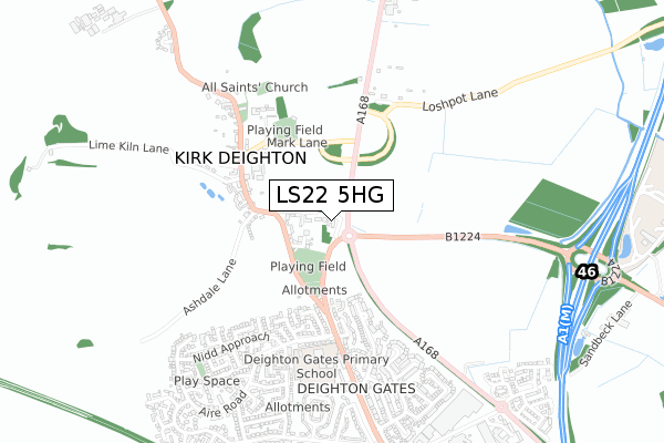 LS22 5HG maps, stats, and open data